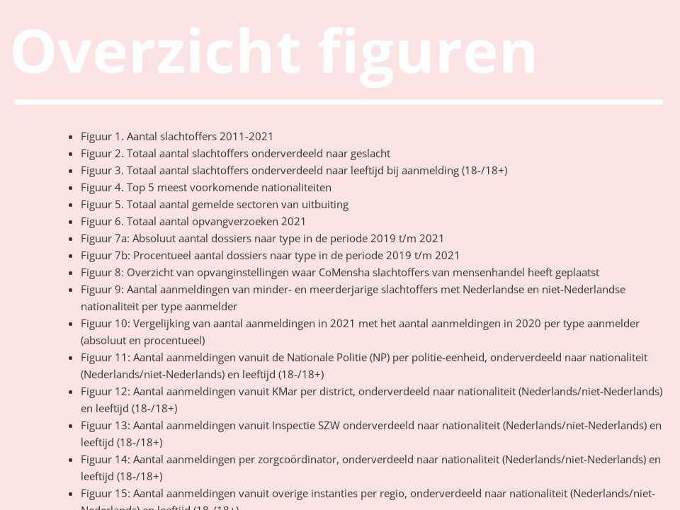 Inhoudsopgave - Het beeld van 2021